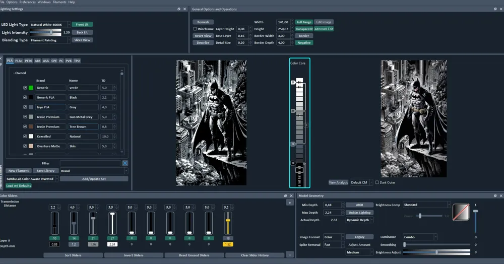 Hueforge Batman in Gotham City by Luckyfer MakerWorld: Download Free 3D ...