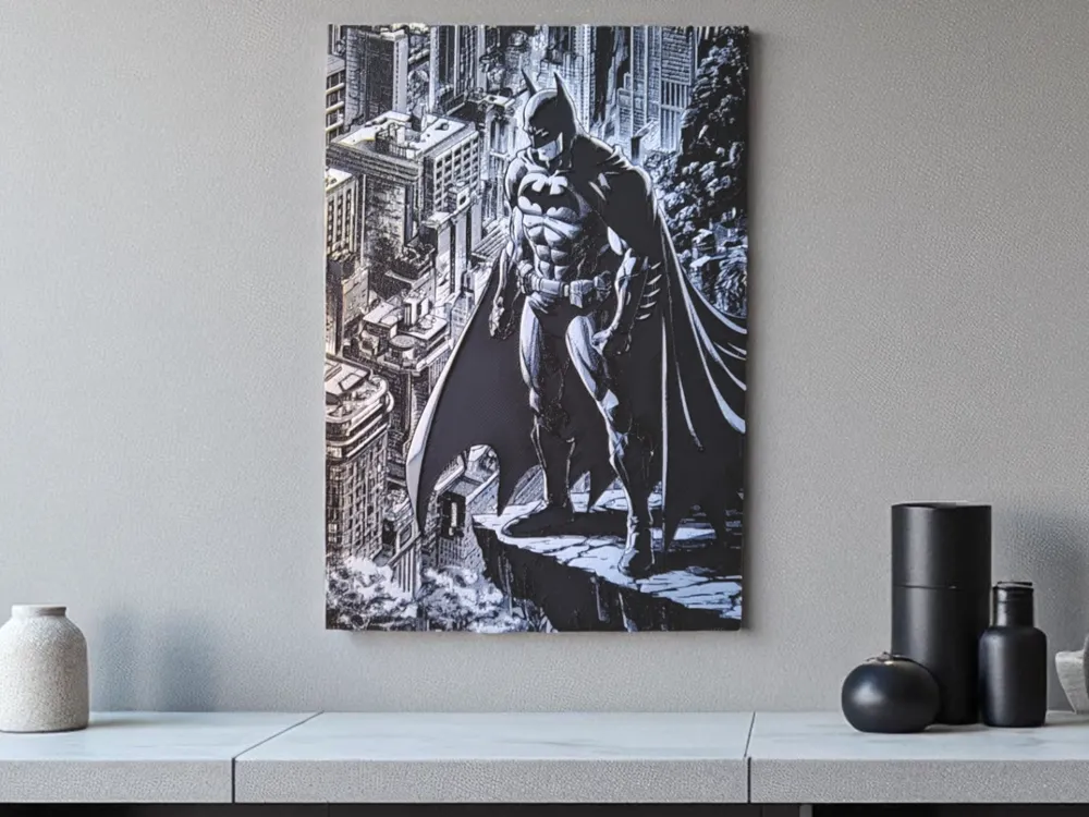 Hueforge Batman in Gotham City by Luckyfer MakerWorld: Download Free 3D ...