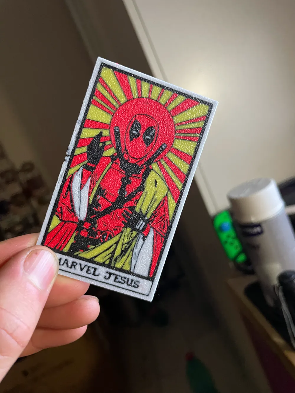 Deadpool Marvel Jesus holy card by Thucan97 - MakerWorld
