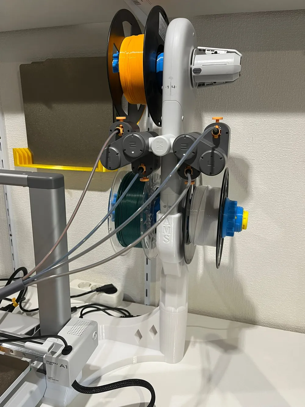 AMS LITE Vertical Stand - Space-saving and Stable - Free 3D Print Model ...