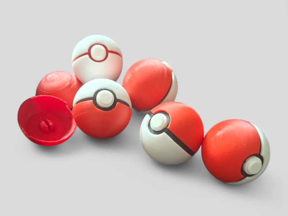 Mini Fidget Pokéball - Free 3D Print Model - MakerWorld