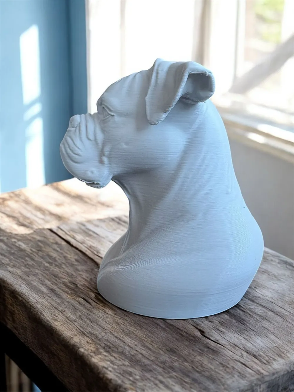 Boxer Bust - Realistic Boxer Dog Sculpture - Free 3D Print Model ...