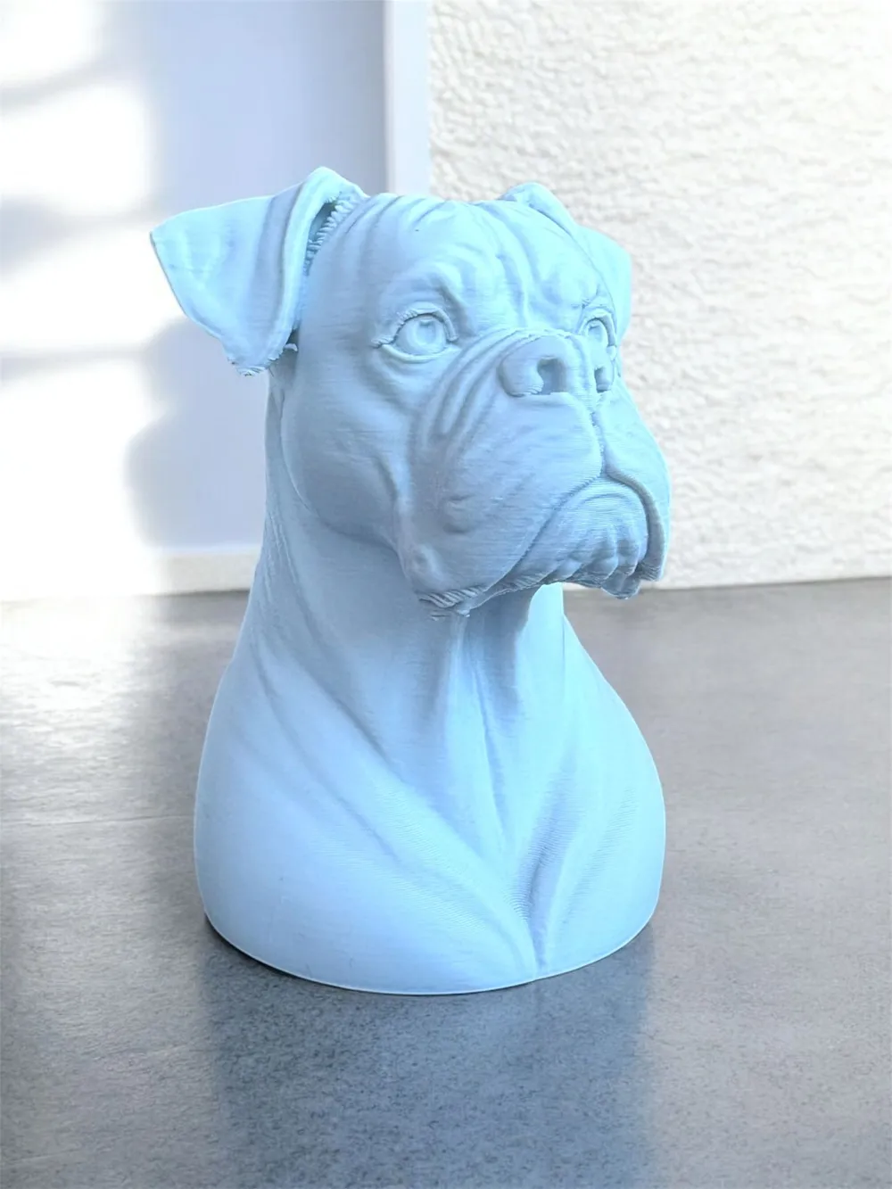 Boxer Bust - Realistic Boxer Dog Sculpture - Free 3D Print Model ...