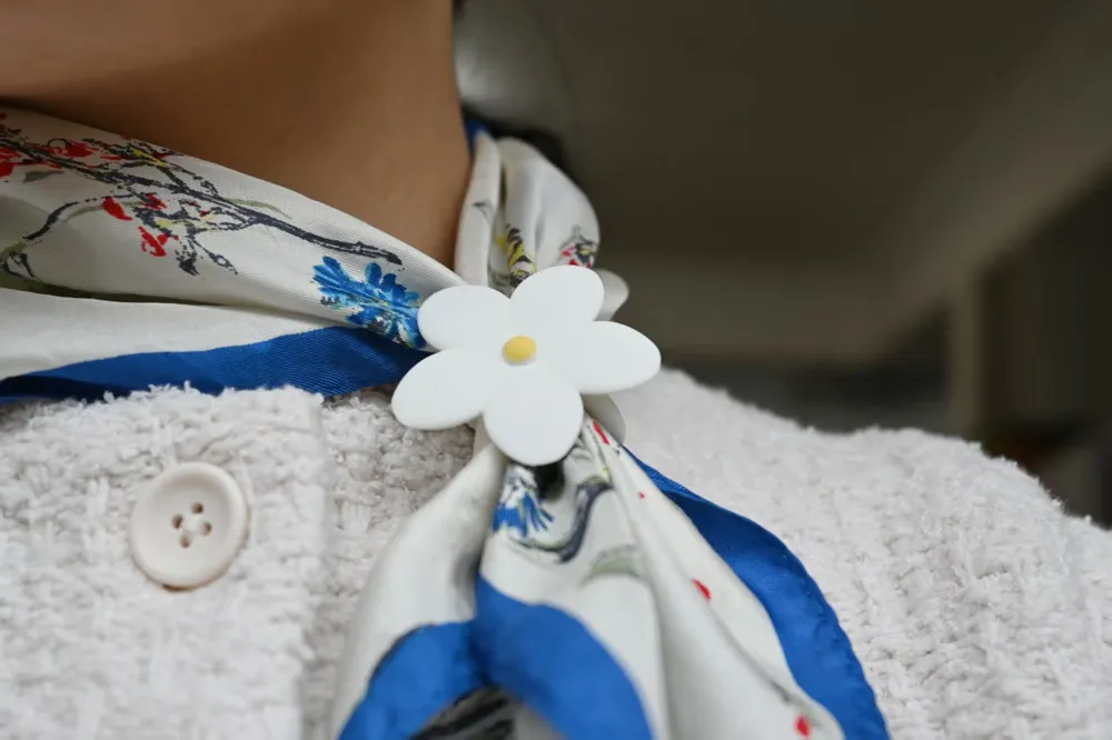 Tulip Scarf Clasp, A Mother's Gift by Pinksh MakerWorld: Download Free ...