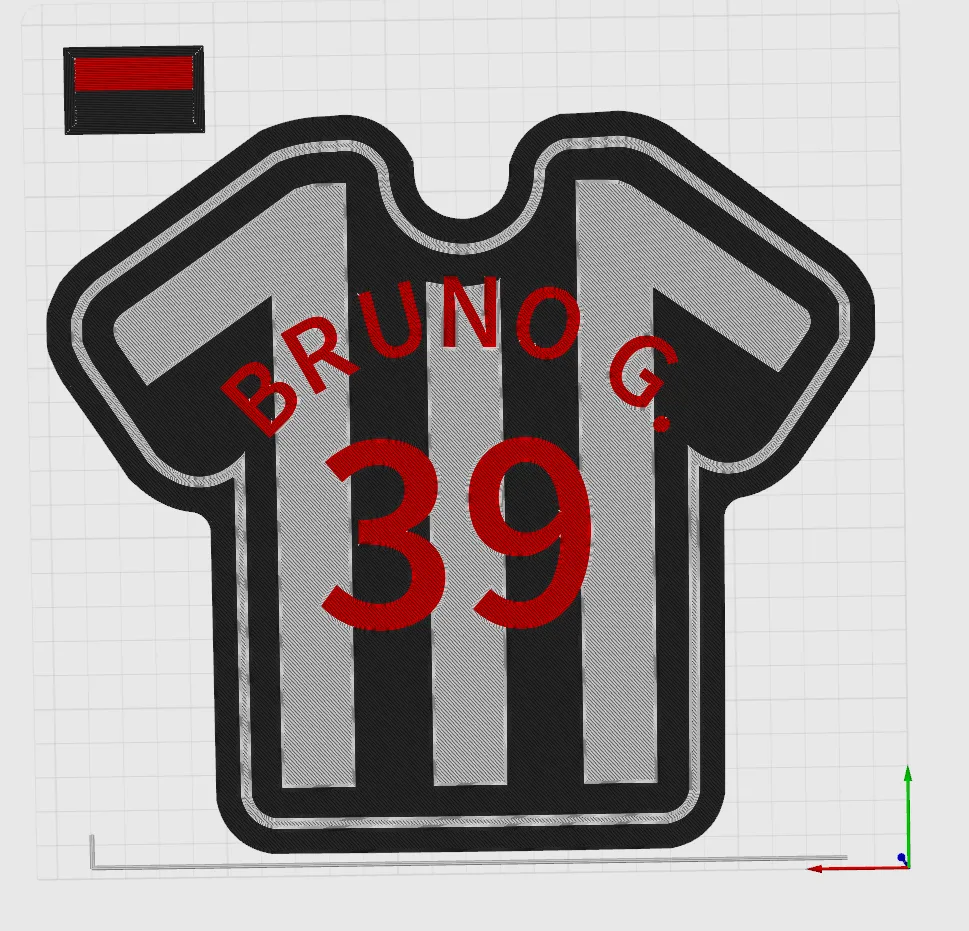Black & White Football Shirt Light Box - BRUNO! by cbn.3d - MakerWorld
