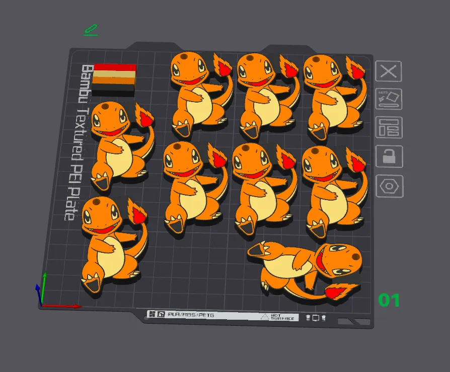 Charmander keychain by 3DPZ MakerWorld: Download Free 3D Models