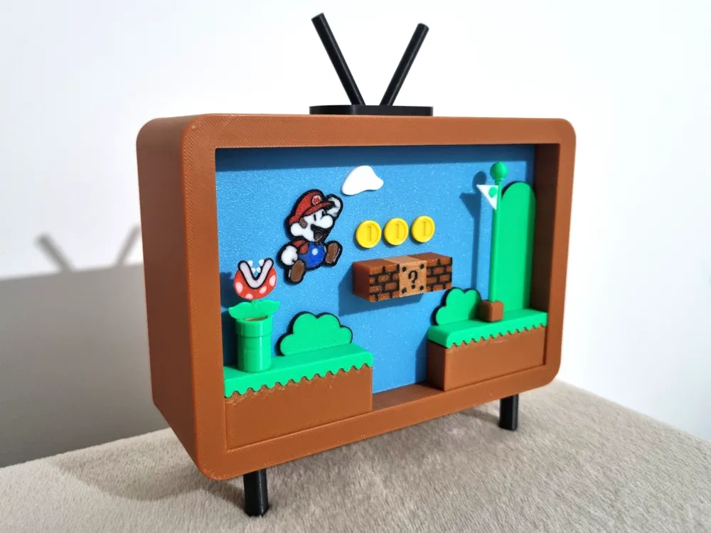 Super Mario Bros Level 2 / Retro Television by BENJO3D MakerWorld ...