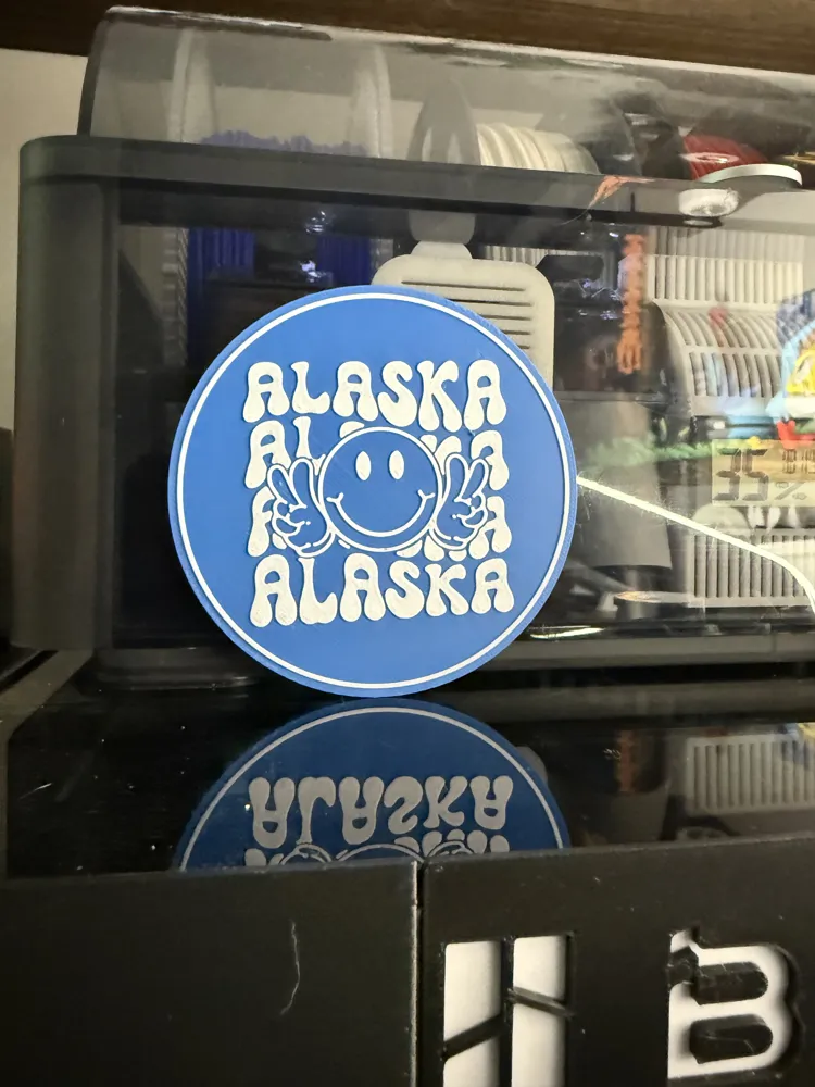 ALASKA-ALASKA-ALASKA-ALASKA COASTER by 3DPrinting4fun MakerWorld ...