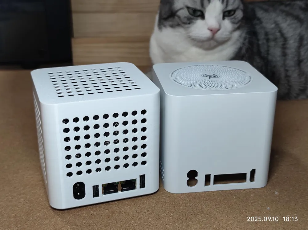 fnOS x Beelink ME mini mini PC cooling caseing by 张过年 MakerWorld ...
