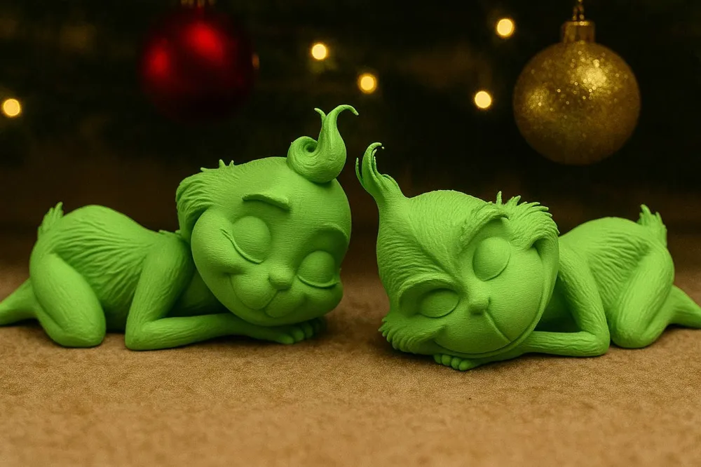 Sleeping Grinch - Free 3D Print Model - MakerWorld