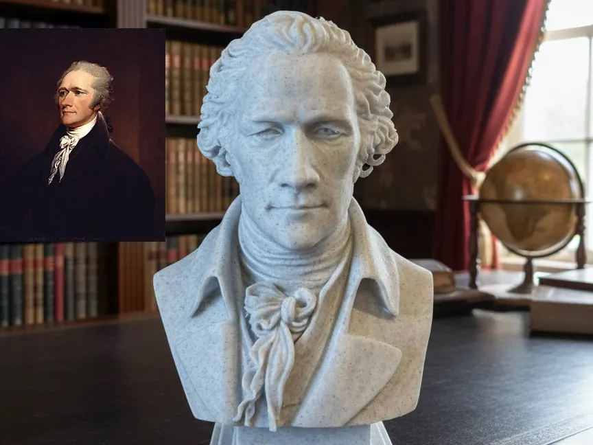 Alexander Hamilton – Bust - Free 3D Print Model - MakerWorld
