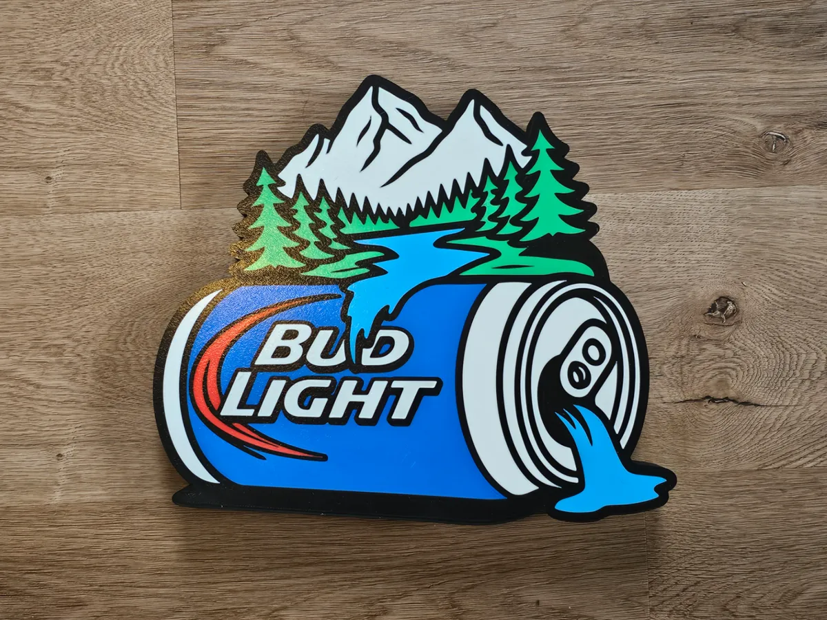 Bud Light Scenic Can LED Lightbox Sign by Fast3D MakerWorld: Download ...