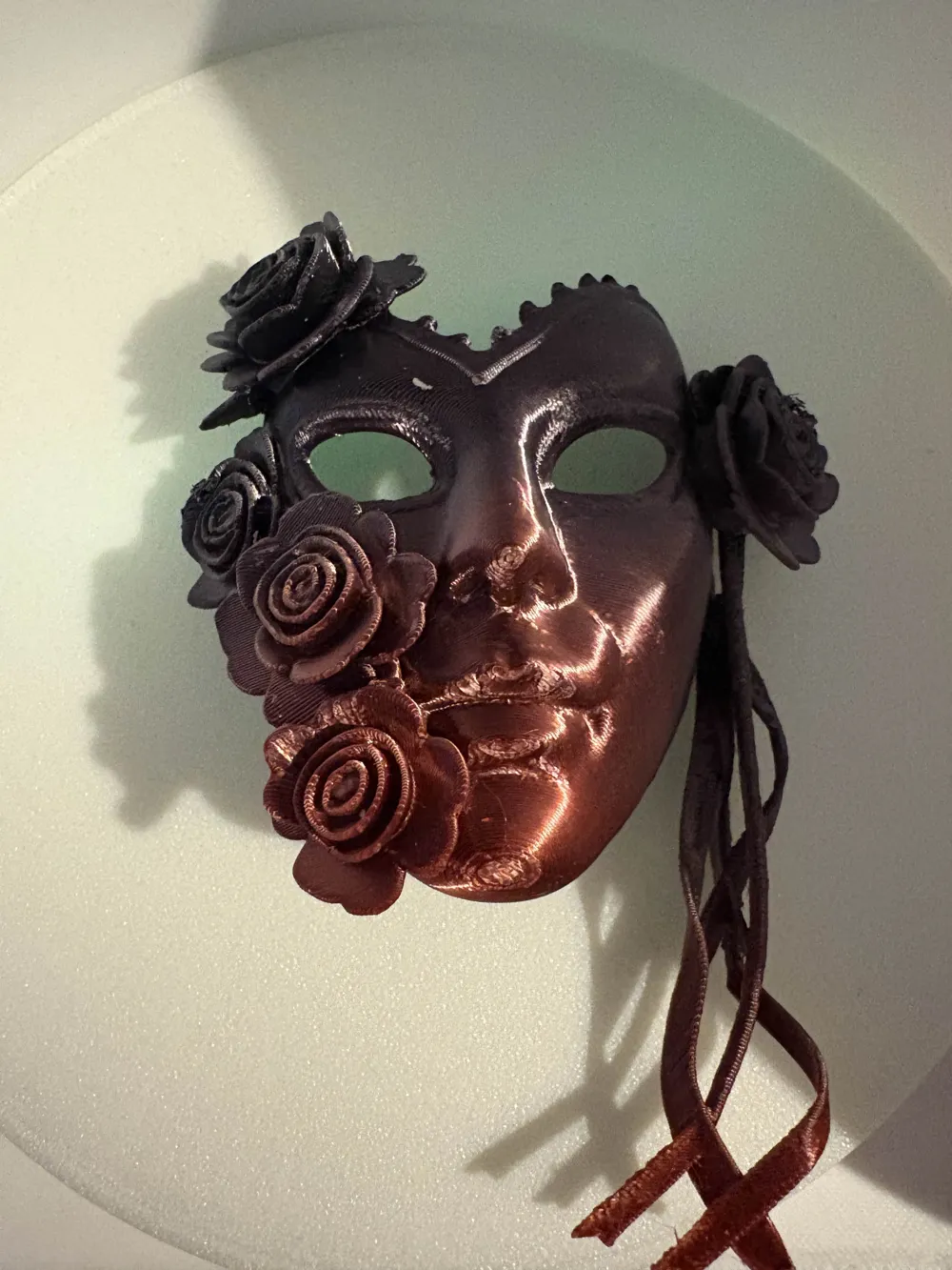 Rose mask - Free 3D Print Model - MakerWorld