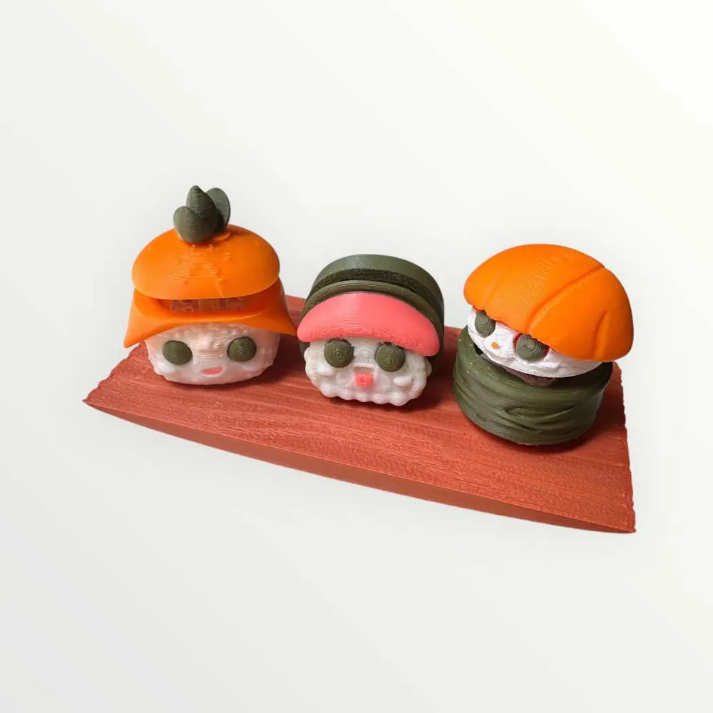 Sushi Fidget Clickers - Free 3D Print Model - MakerWorld