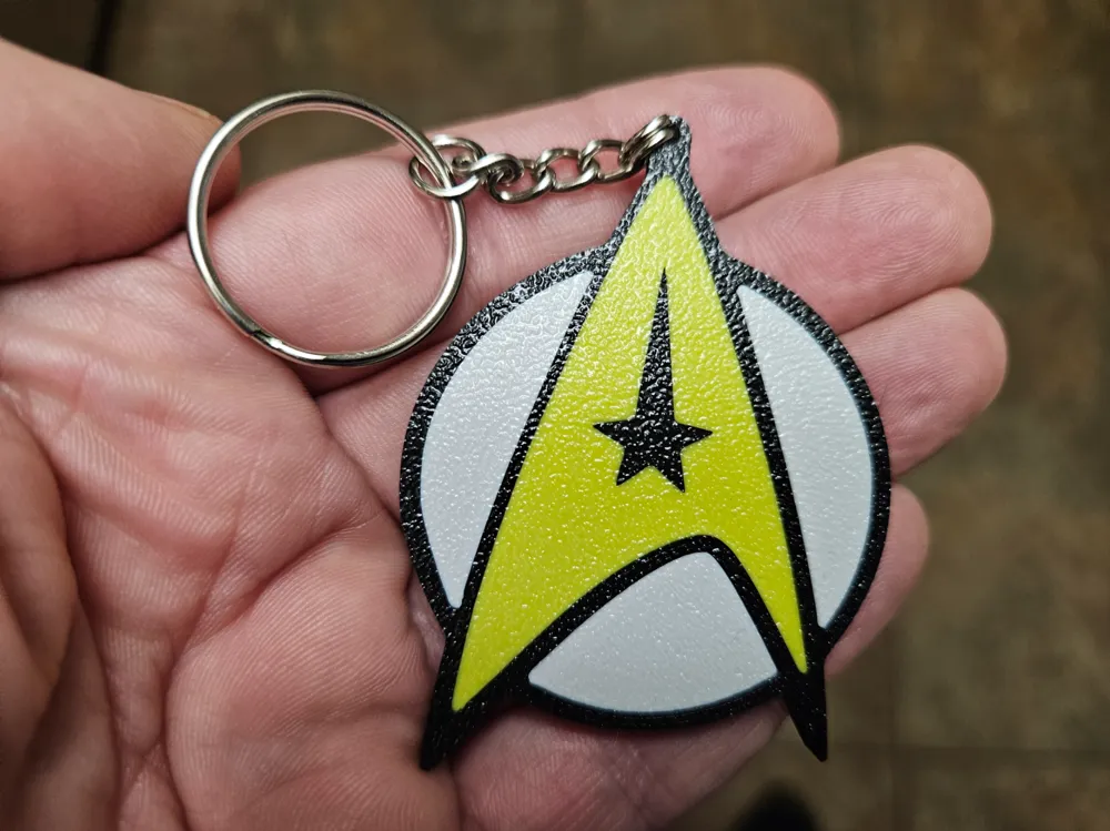 Star Trek Keychain - 2 Sizes by Derek - MakerWorld