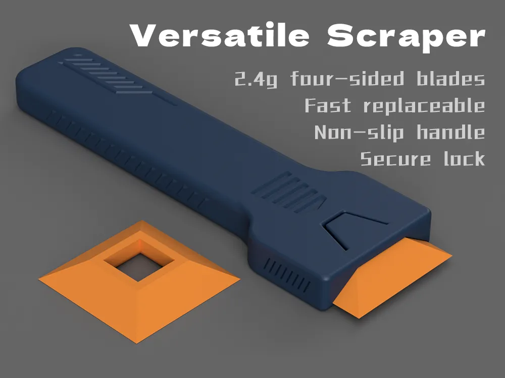 Multi-functional four-sided heated bed scraper with replaceable blades ...