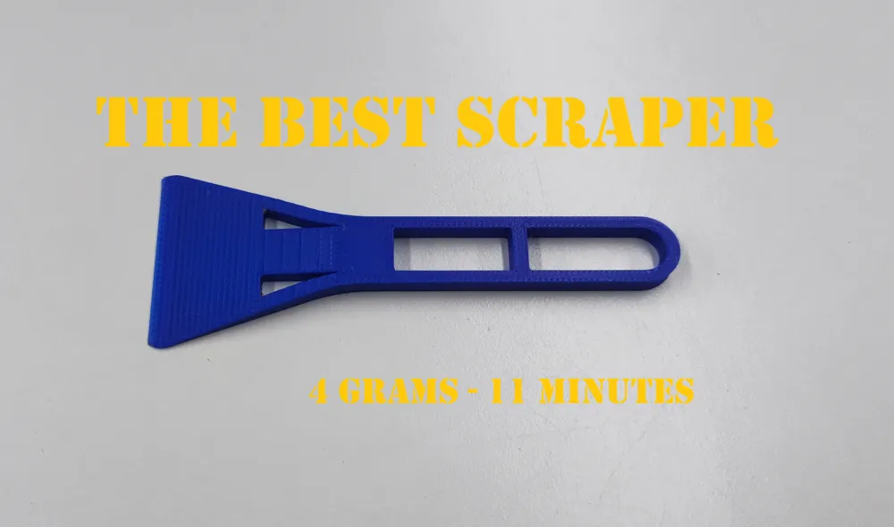 Bed Scraper - Free 3D Print Model - MakerWorld