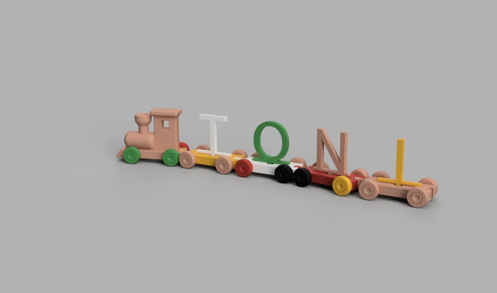 Alphabet & Number Train Set - Easy Customization by Miquel204151 ...