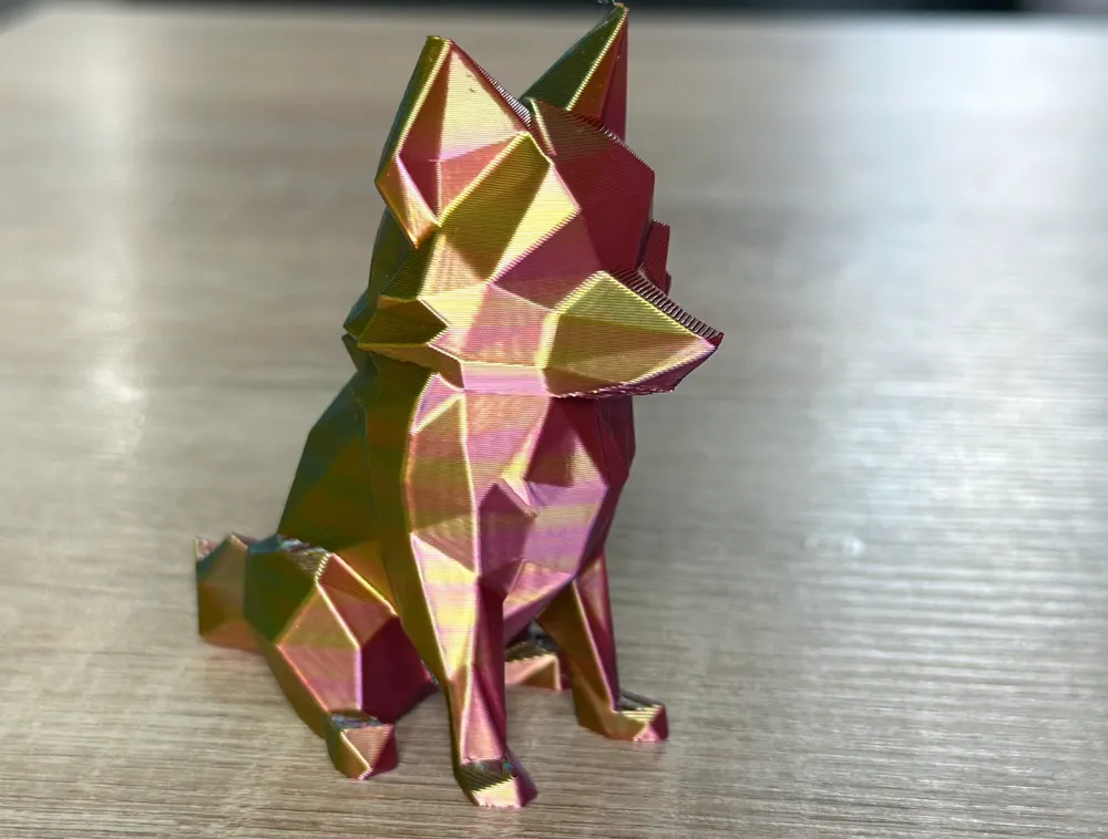 Low poly wolf by 3Dcrabi - MakerWorld