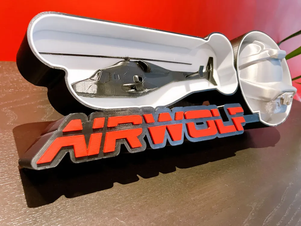 Décoration Airwolf / Airwolf decoration by Euclide Steph MakerWorld ...