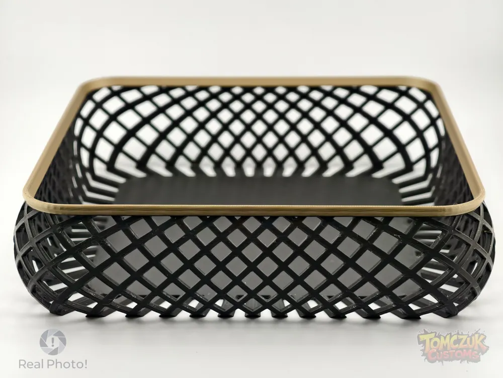 Square Lattice Bowl by TomczukCustoms MakerWorld: Download Free 3D Models