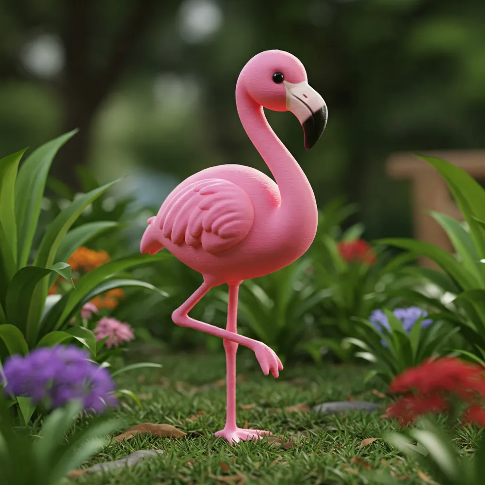 Garden Flamingo - Free 3D Print Model - MakerWorld