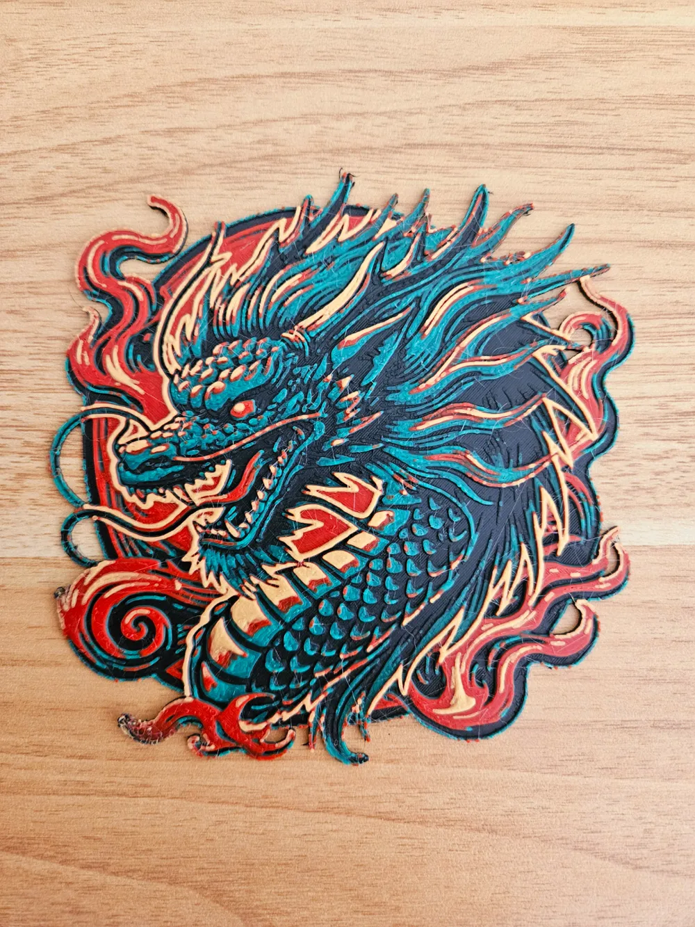 Four Divine Beasts (青龙白虎朱雀玄武) Coaster Set/Wall Art by AutoArtistry MakerWorld: Download Free 3D ...