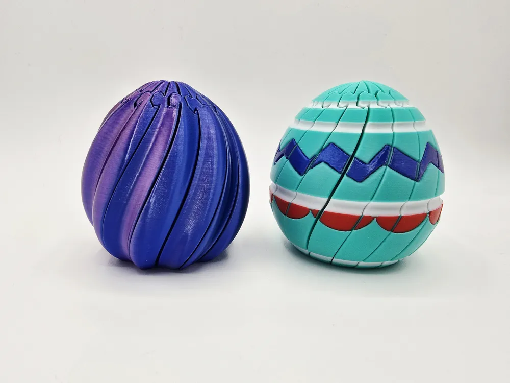 Easter Egg Twist Fidget Collection - Free 3D Print Model - MakerWorld