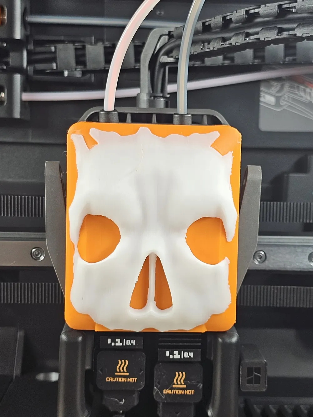 Skull Extruder Front Cover for Bambu Lab H2D - Free 3D Print Model ...