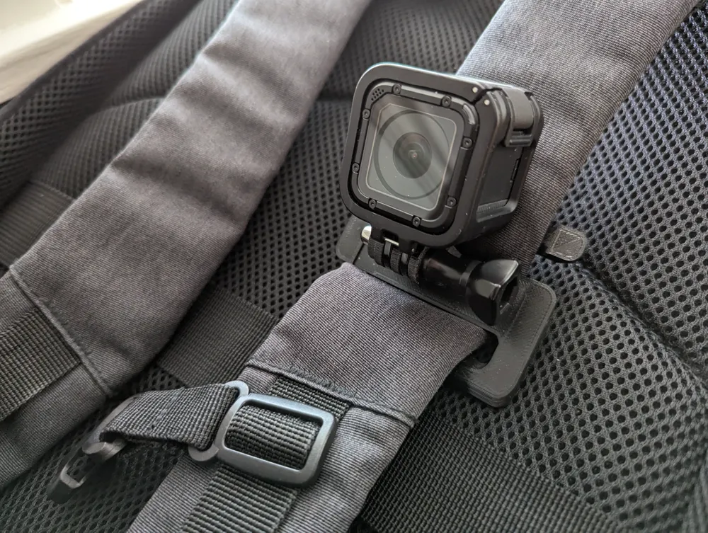 GoPro & Action Camera Backpack Mount Remixed by jonnybsides - MakerWorld