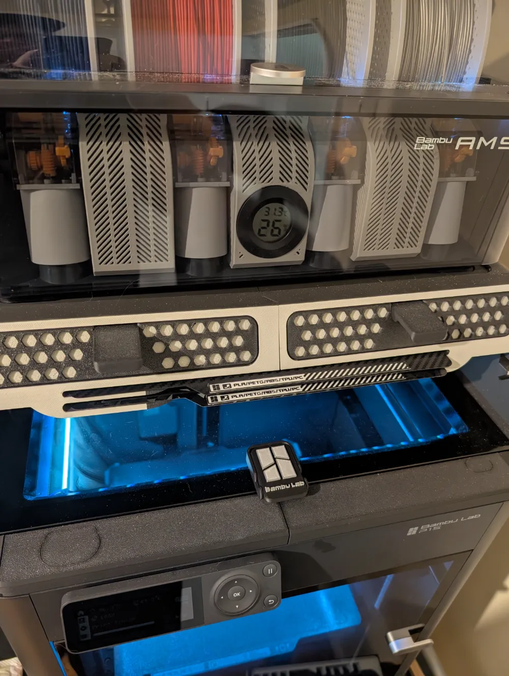 Top Glass Riser w/ Bambu Logo for P1S / X1C / X1E by bullet - MakerWorld