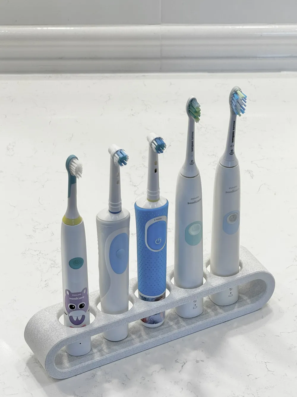 Support pour Oral-B (x2) et Philips Sonicare (x3) - Modèle d'Impression ...