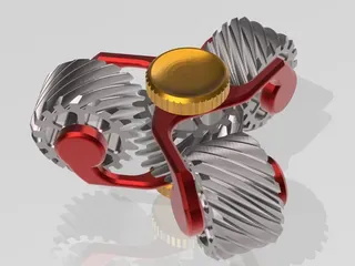 Triple helix gear spinner by Thorin Oakenshield MakerWorld: Download ...