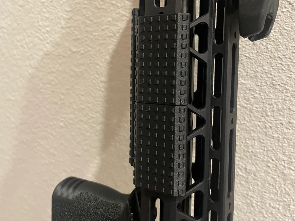 (Snap In) M-LOK Rail Covers Square Grip - Free 3D Print Model - MakerWorld