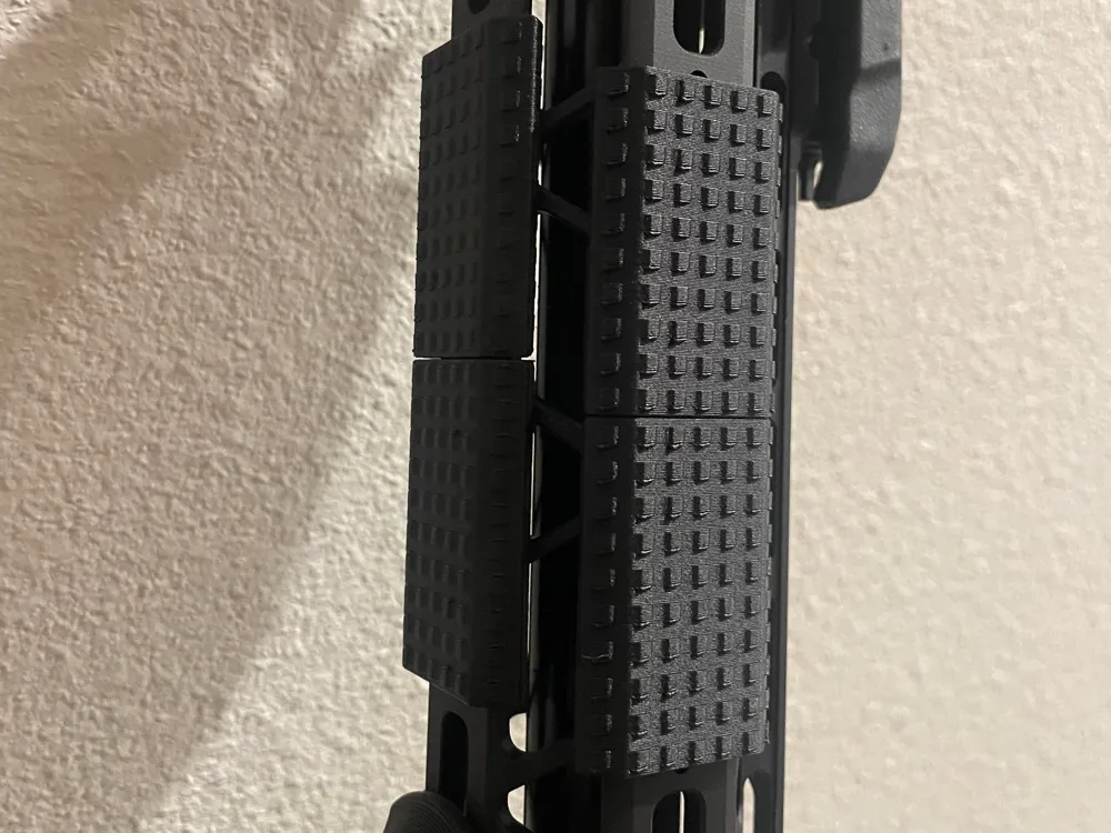 (Snap In) M-LOK Rail Covers Square Grip - Free 3D Print Model - MakerWorld