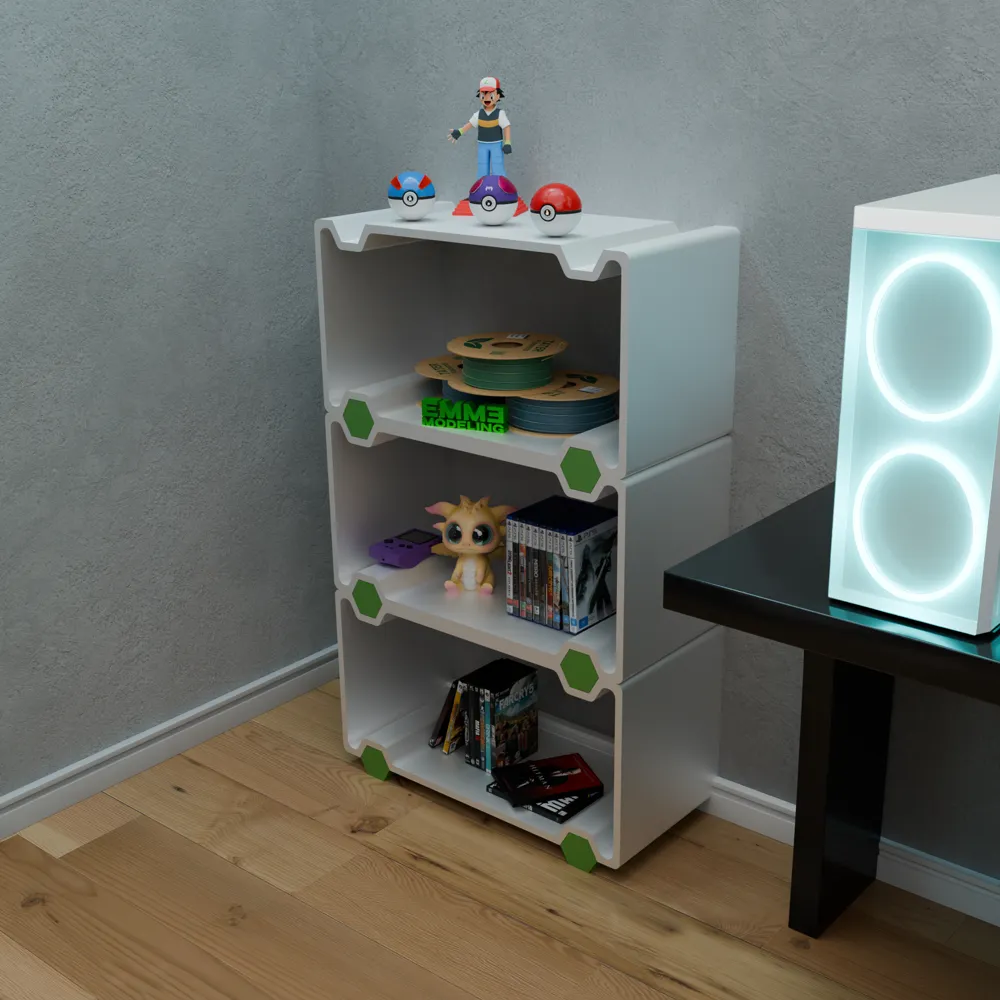 Modular 3D Printable Shelf – Scalable Design by emmemodeling MakerWorld ...