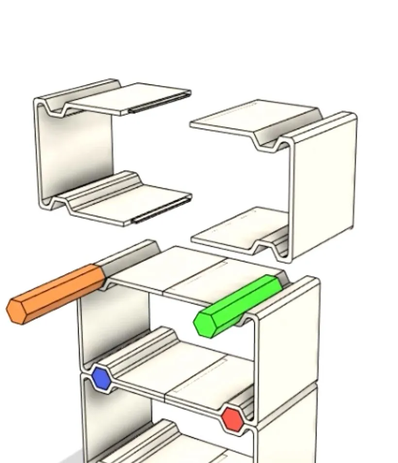 Modular 3D Printable Shelf – Scalable Design by emmemodeling MakerWorld ...