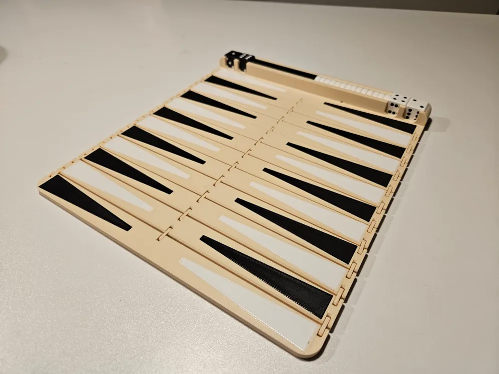 Rollable Backgammon - Free 3D Print Model - MakerWorld