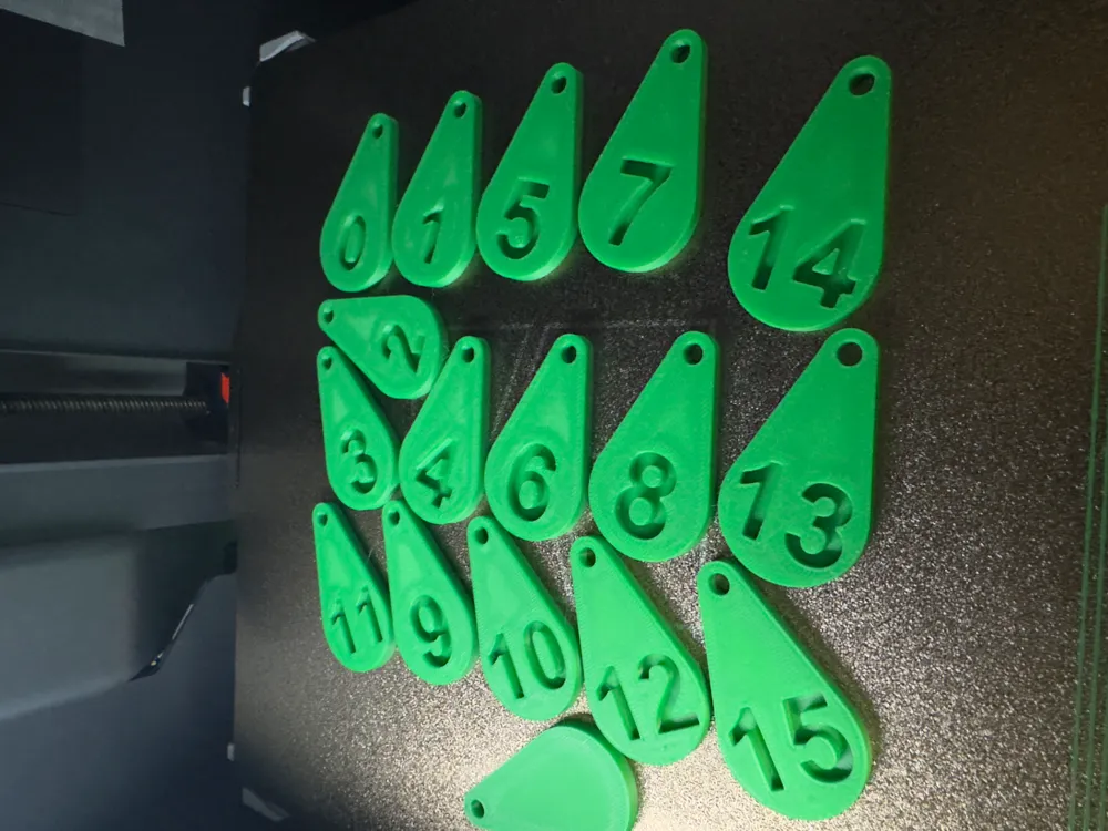 Numbered Key Tags 0-15 and Blank Remixed by The_WelksterMakerWorld ...