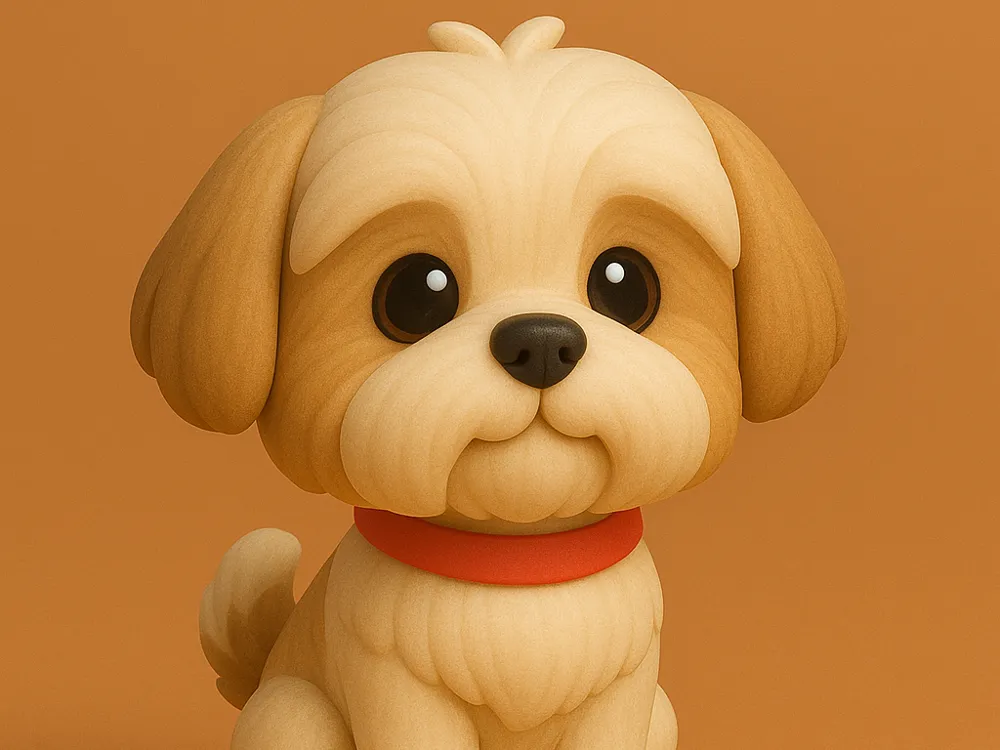 Shih Tzu Dog Model - Free 3D Print Model - MakerWorld