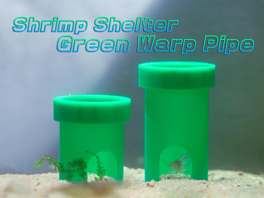 Shrimp Shelter - Mario-style Green Warp Pipe - Free 3D Print Model ...