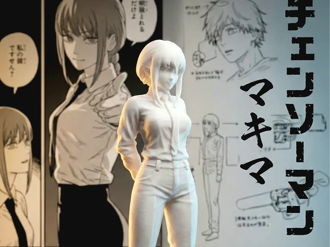 Makima - Chainsaw Man - Bookshelf figure - Free 3D Print Model - MakerWorld