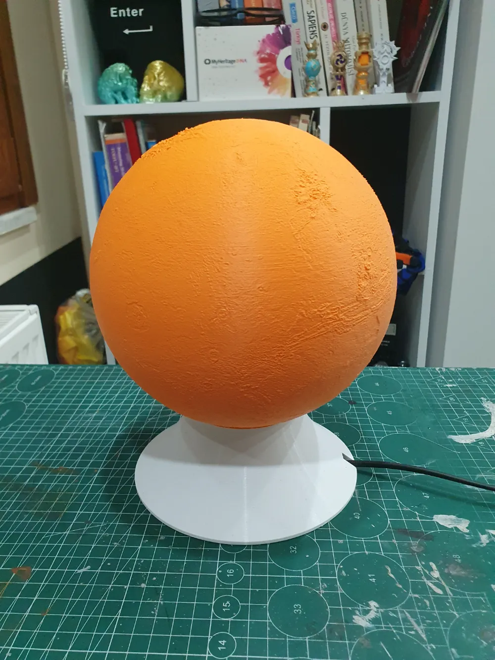 Planet Lamp -- Mars -- 3D Print Ready Night Light by Random but Quality ...