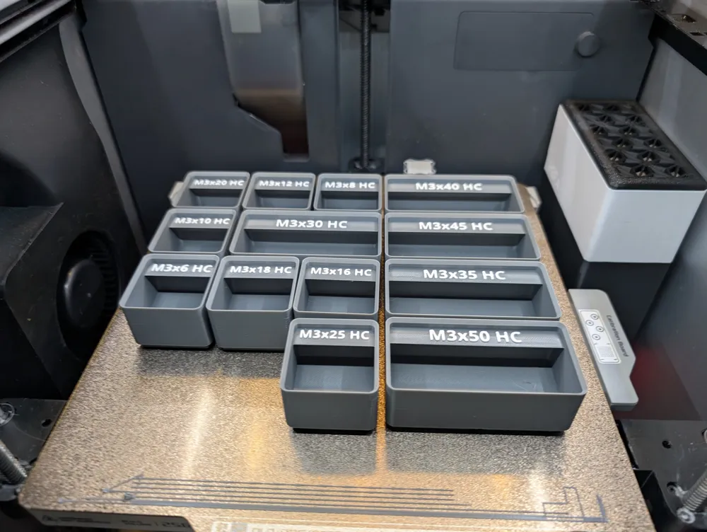 Gridfinity M2-M5 Stackable Fastener Bins by Kernel Spike MakerWorld ...
