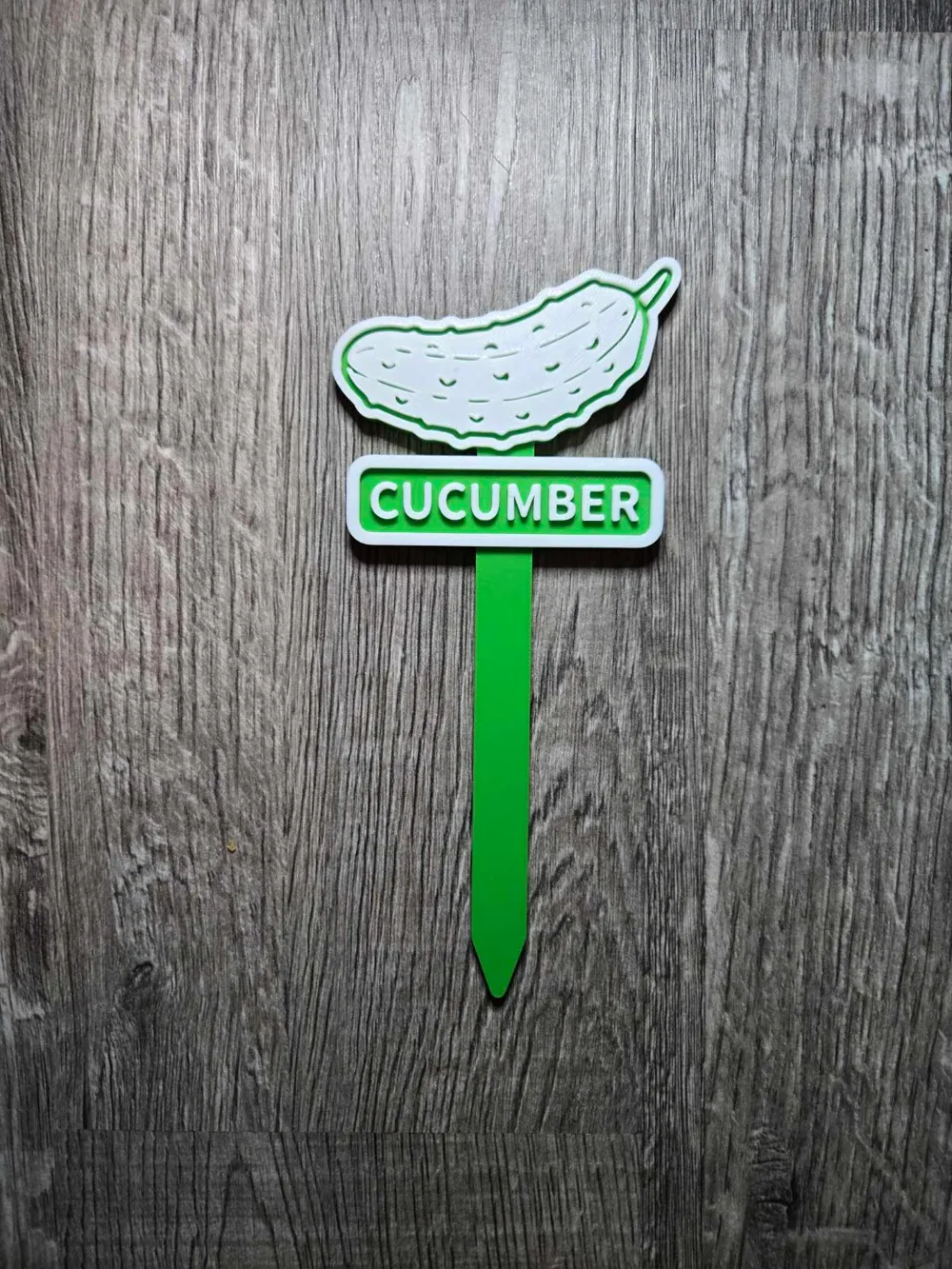 CUCUMBER - Garden Stake by Double J Designs - MakerWorld