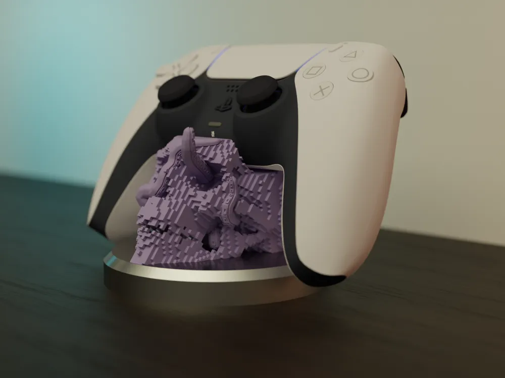 Pixel Tentacle PS5 Controller Stand by theStonefox MakerWorld: Download Free 3D Models