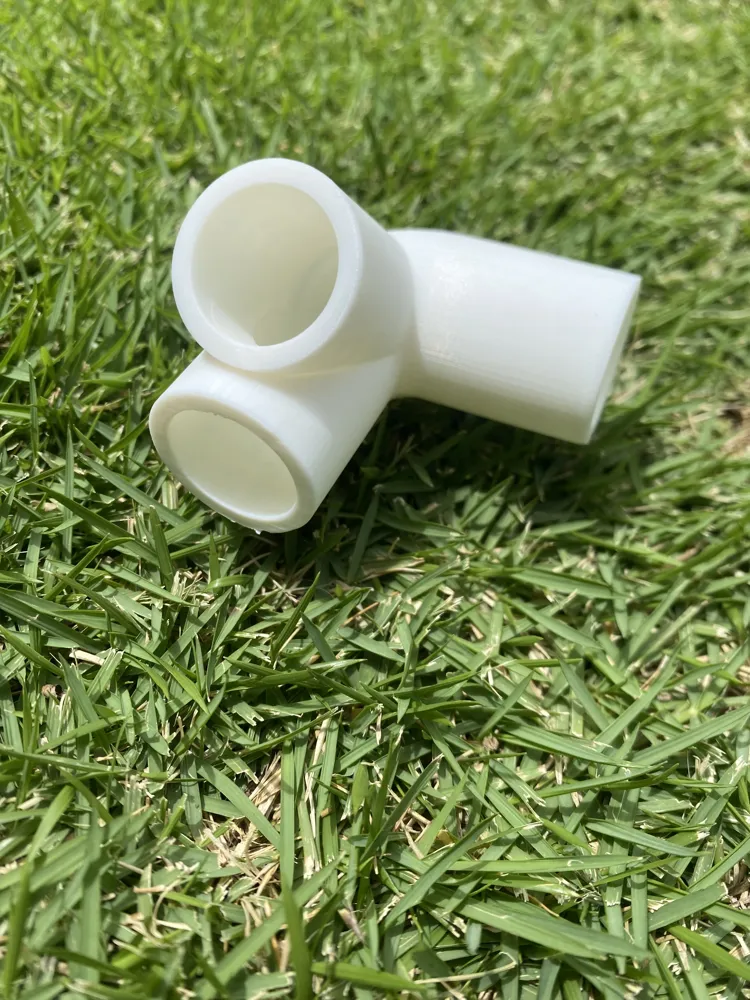 3 way PVC pipe at an Angle - Free 3D Print Model - MakerWorld