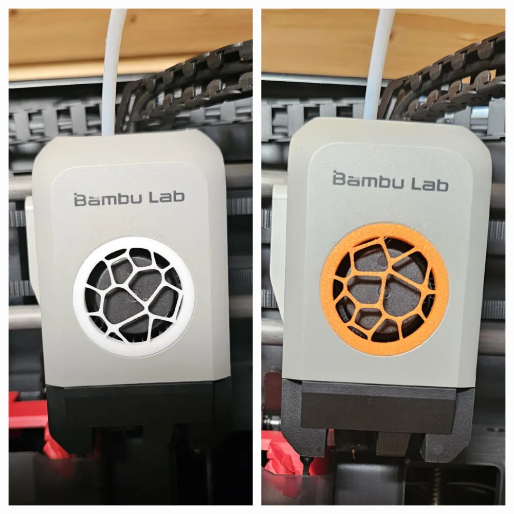 P1S/P1P/X1C Fan Cover Voronoi by Oxaspa MakerWorld: Download Free 3D Models