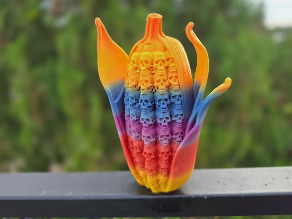 Skull Corn –Horror Statue by Messy_Panda MakerWorld: Download Free 3D ...