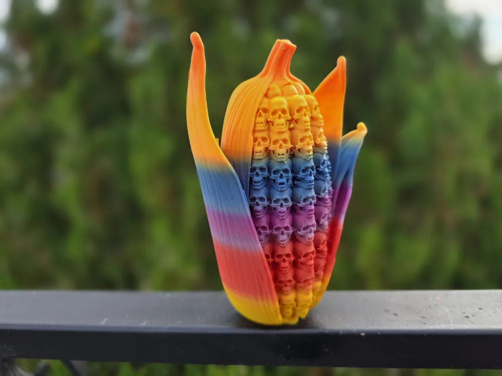 Skull Corn –Horror Statue by Messy_Panda MakerWorld: Download Free 3D ...